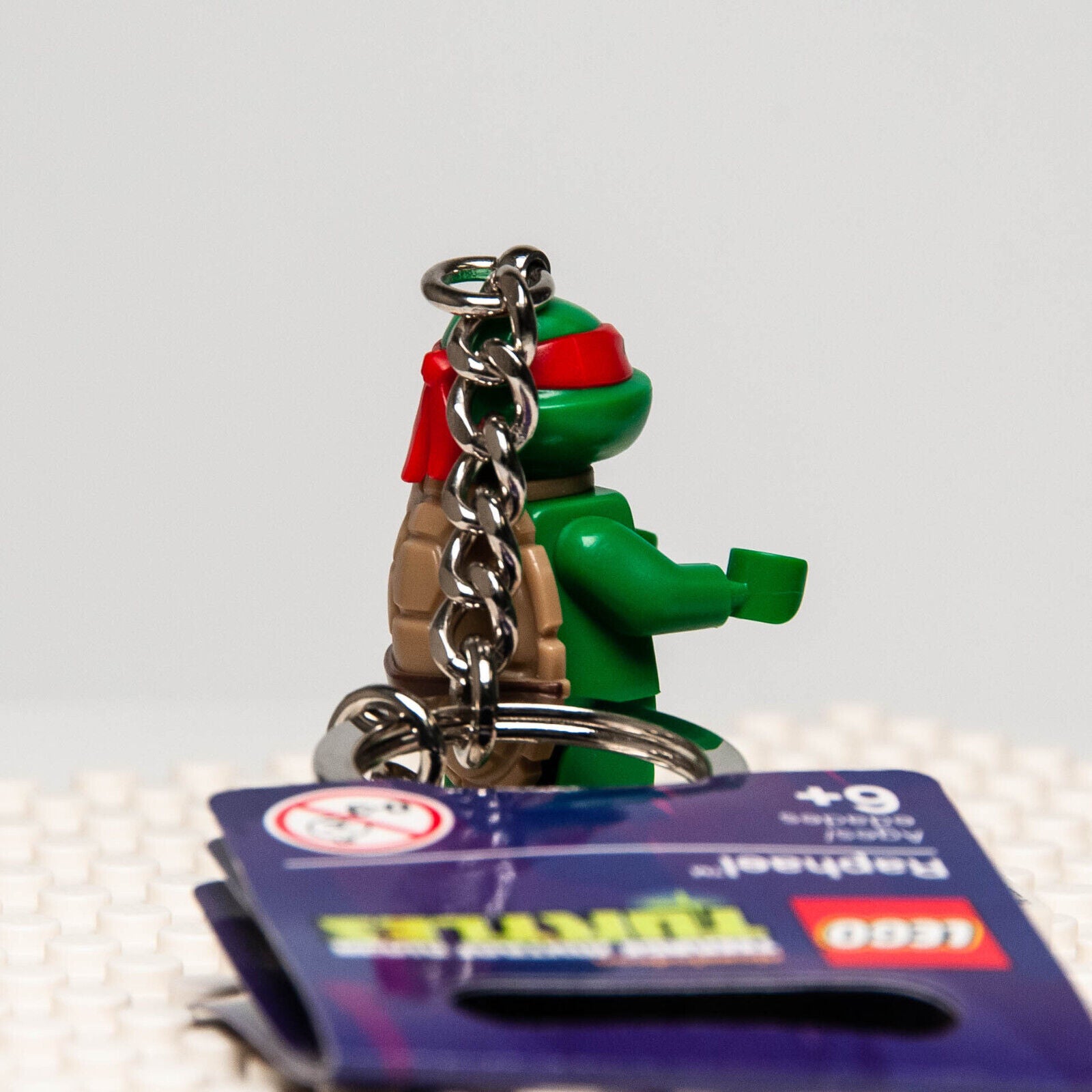 NEW LEGO Minifigure Keychain - Teenage Mutant Ninja Turtles Raphael 85