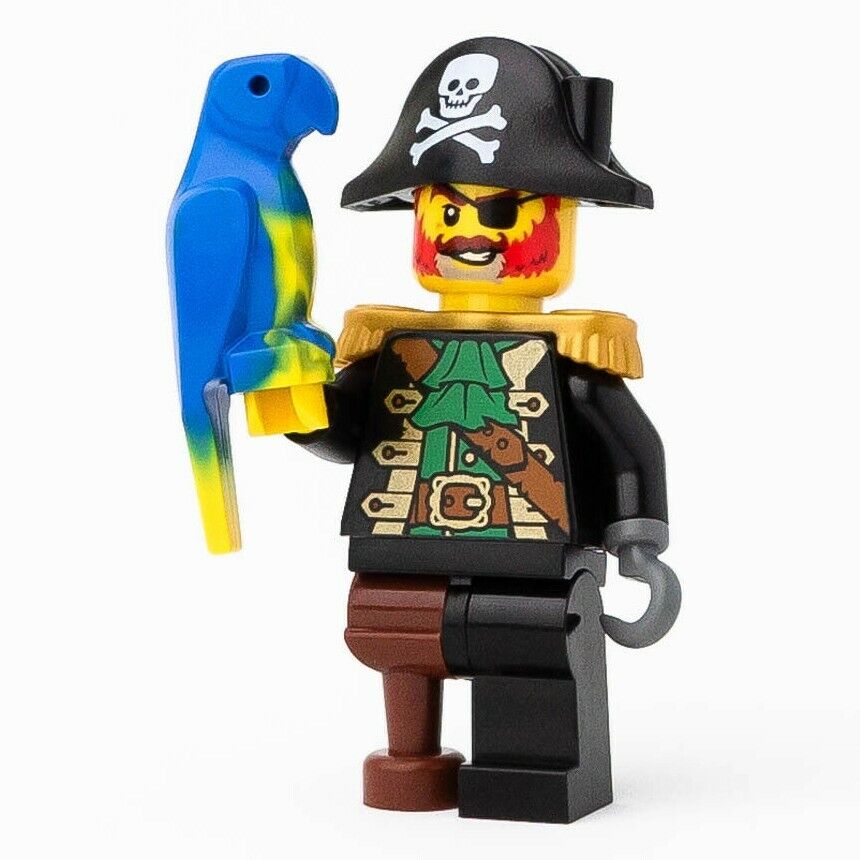 New LEGO Captain Redbeard Minifigure - Pirates of Barracuda Bay - 2132