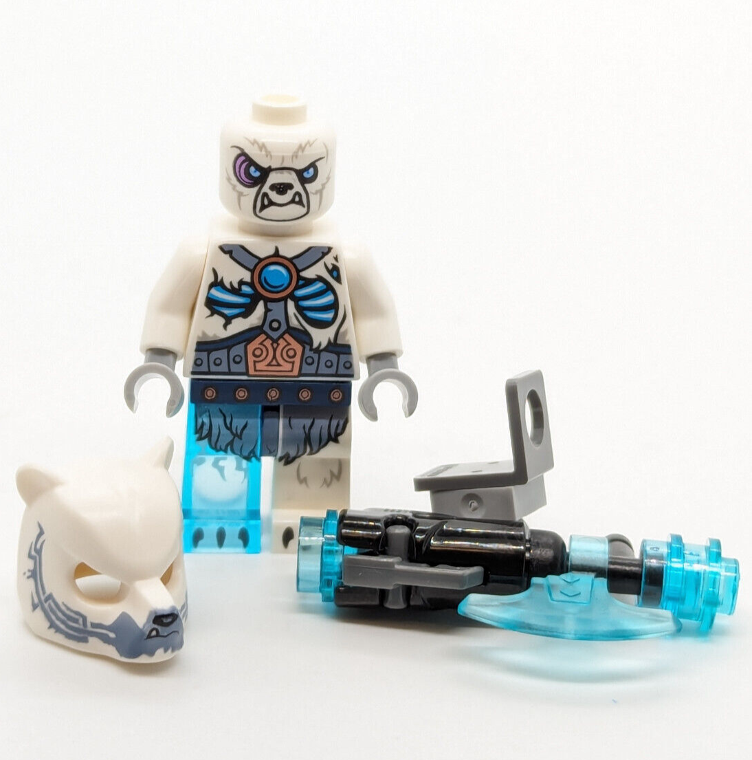Lego Chima Minifigure Iceklaw (loc154) Freeze Cannon Ice Bear Tribe 70
