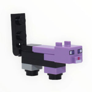 New Lego Minecraft Brick Built Minifigure - Purple Dyed Cat (minecat03