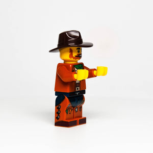 New LEGO 2024 BAM Minifigure - Western Cowboy in Chaps, Whip