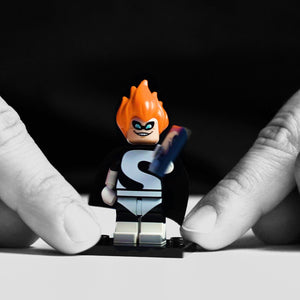 New LEGO Syndrome (w/ Stand and Accessories) Minifigure - Disney CMS