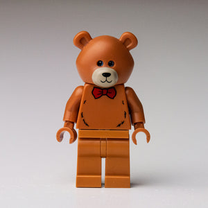 NEW Lego Store BAM Minifgure: Bow Tie Bear Costume (hol240) Blue Queas