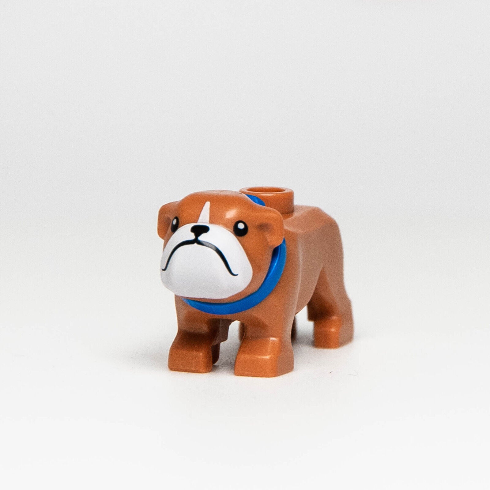 New LEGO Animal - Brown Bulldog w/ Blue Collar 60258 Workshop Junkyard