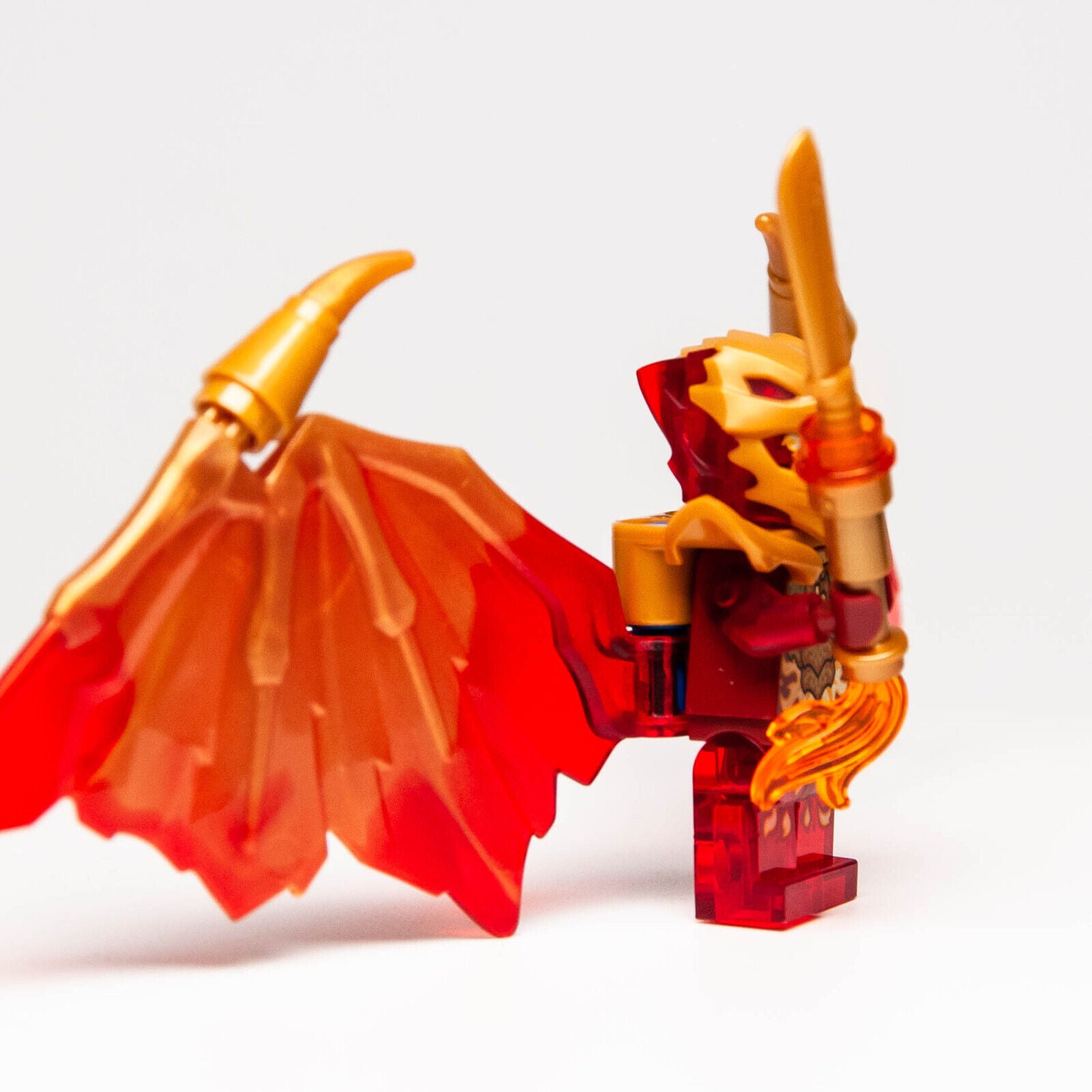 New Lego Ninjago Crystallized Minifigure: Golden Dragon Kai (njo757) 7