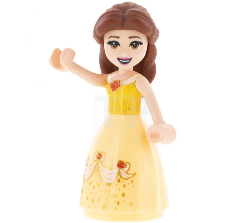 New LEGO Disney Princess Minifigure - Belle, Blue Dress (dp131) 43196