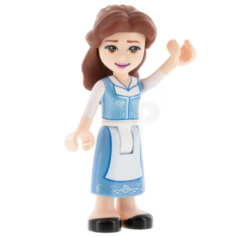 New LEGO Disney Princess Minifigure - Belle, Blue Dress (dp131) 43196