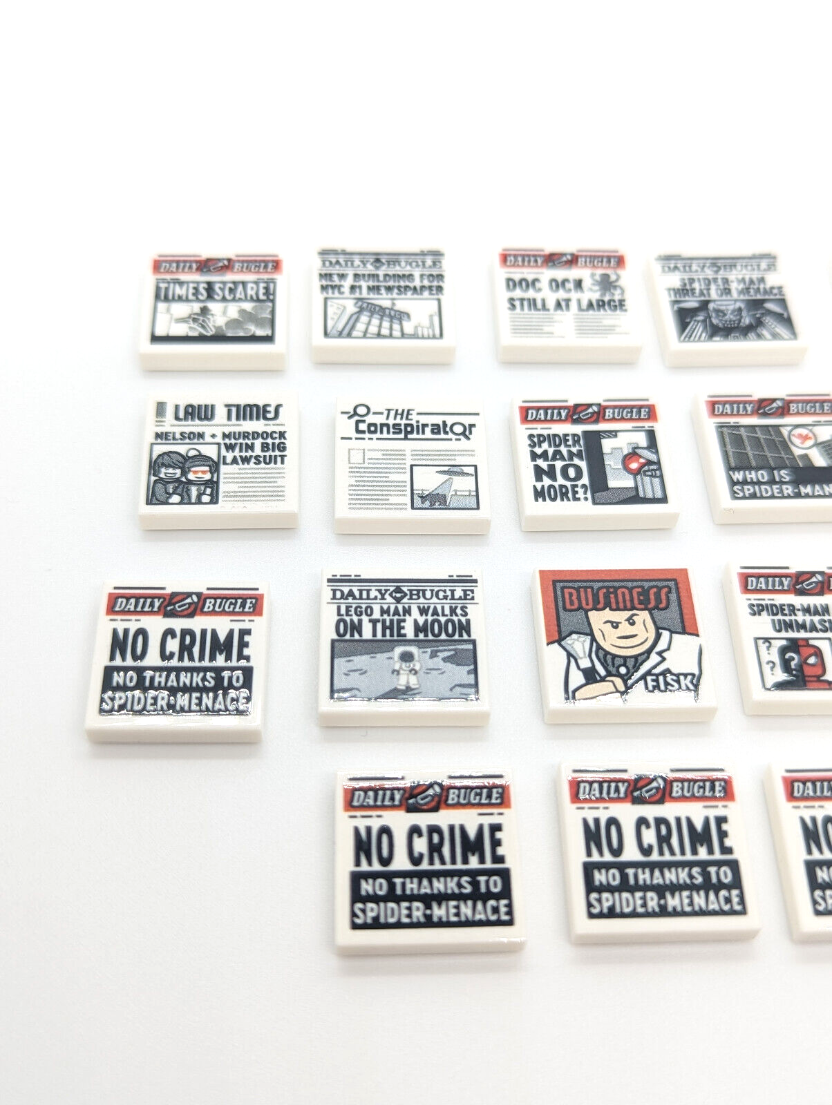 NEW (Lot of 18) LEGO 76178 Marvel Daily Bugle Spider-Man Newspaper Til