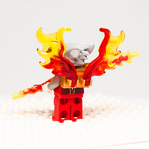 LEGO Chima Wolf Minifigure - Worriz Fire Chi Breastplate (loc129) 7022