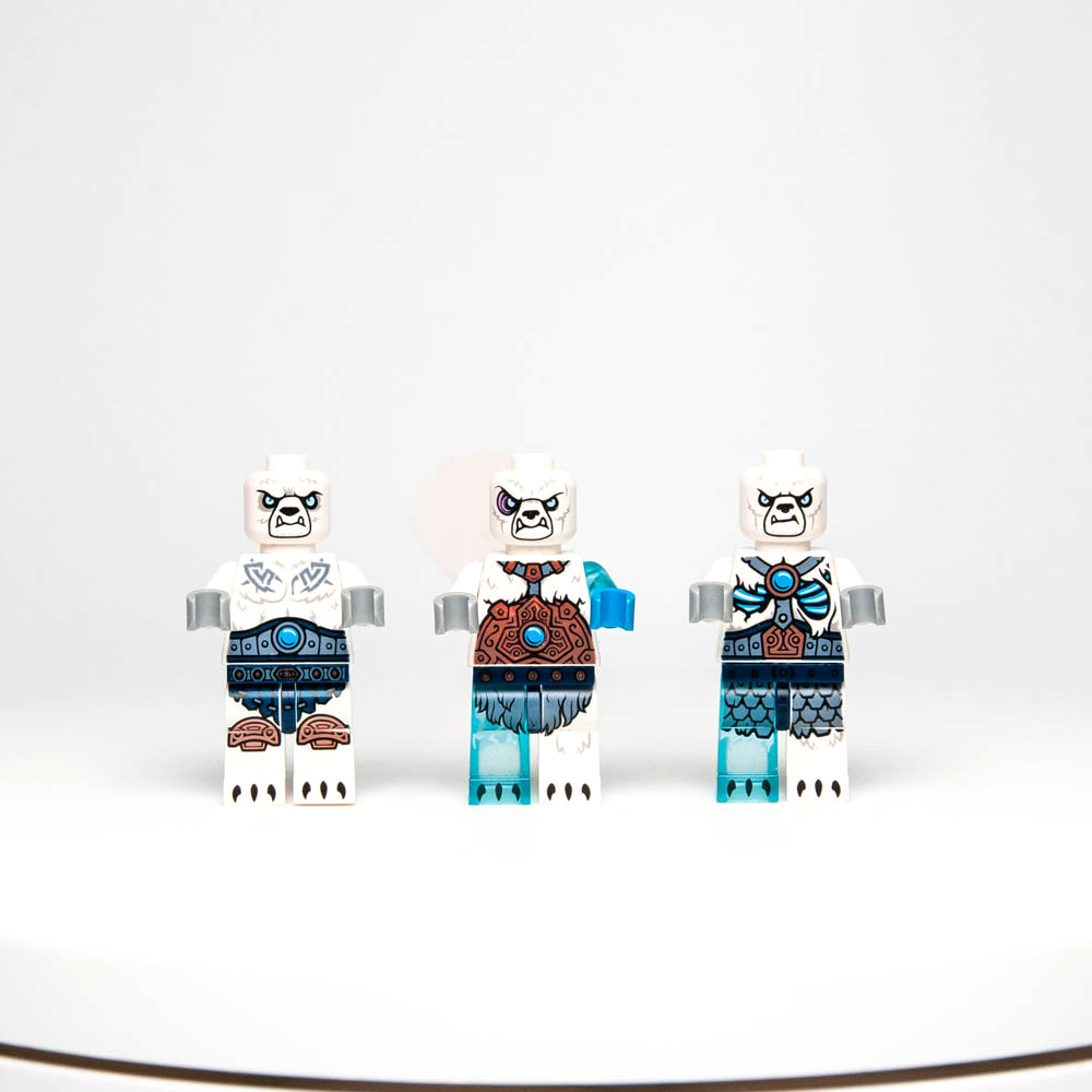 Lego Chima Minifigure Lot - Ice Bear Tribe Pack 70230 - Warrior Ice lo