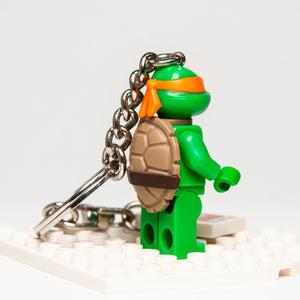 LEGO TMNT Keychain- Michelangelo Grin 850653 Teenage Mutant Ninja (tnt
