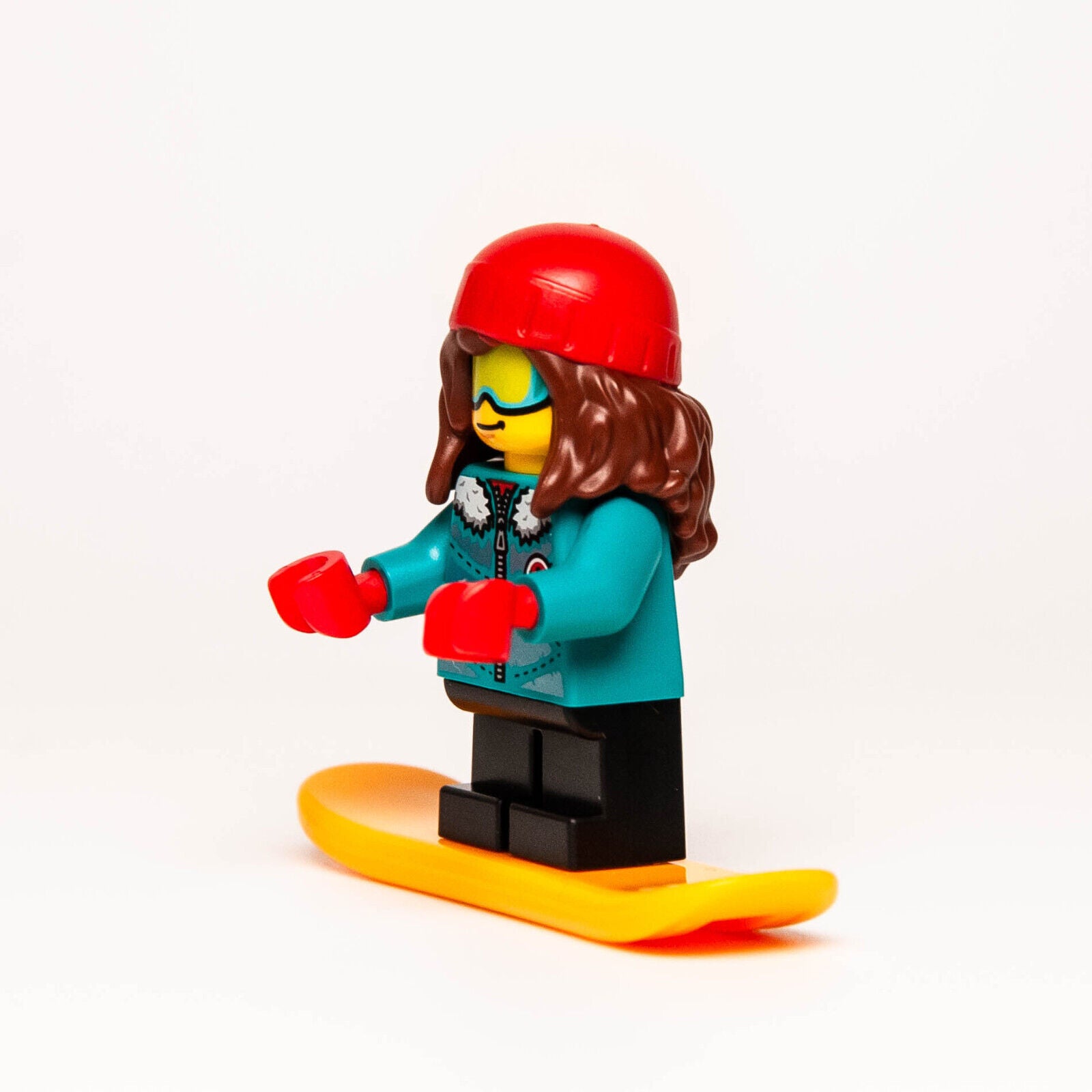 New LEGO BAM Q1 2024 Minifigure - Winter Snowboard Girl Kid Athlete Sp