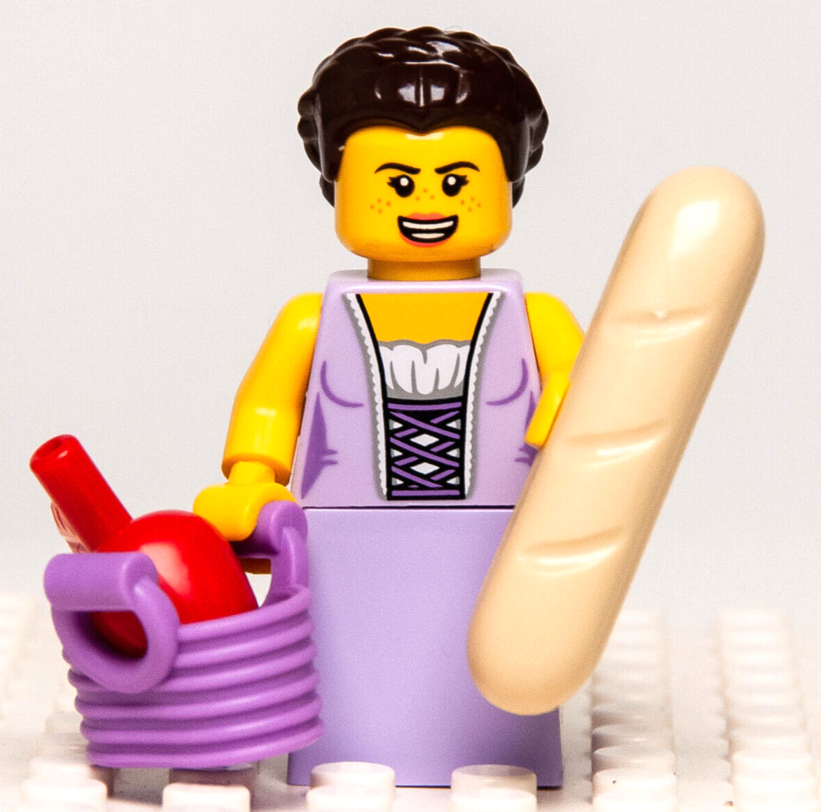 New Lego BAM 2020 Castle Medieval Minifigure - Lavender Corset, Skirt