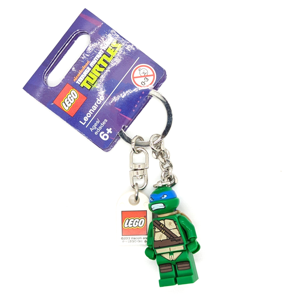 NEW Lego Teenage Mutant Ninja Turtle Minifigure Keychain - Leonardo 85