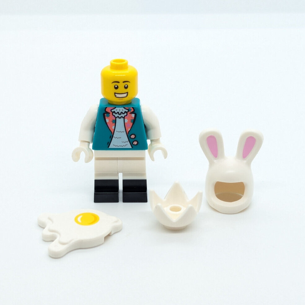 NEW LEGO Easter Bunny w/ Splattered Egg Minifigure BAM 2023 Spring Eas
