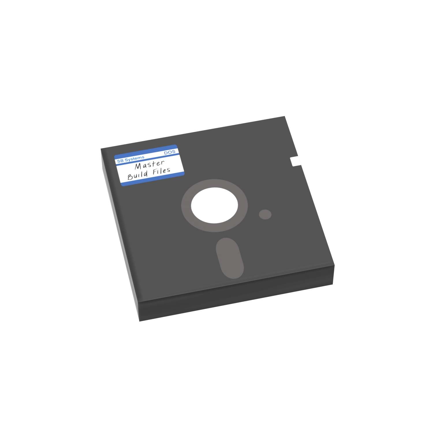 Floppy Disk 5.25 B Drive - Desktop Computer - Minifig Accessory - Cust