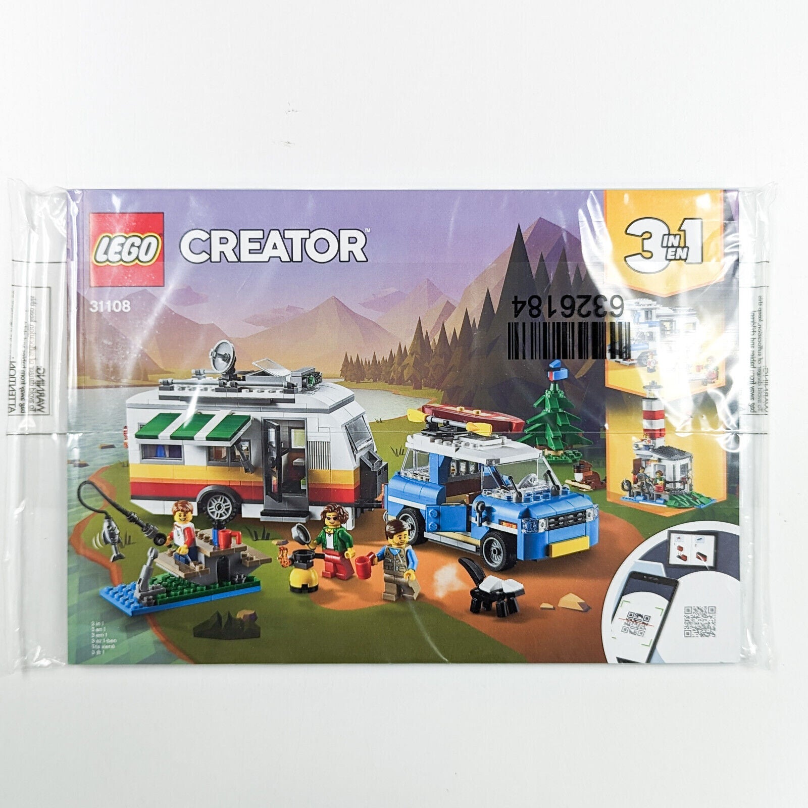 New LEGO Creator Caravan Family Holiday 31108 Sealed BOOKLET ONLY
