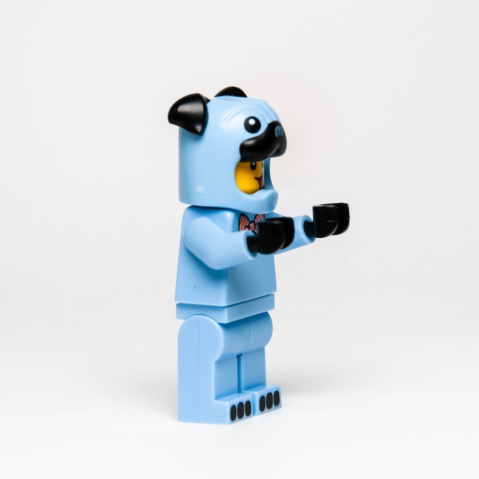 New Lego Store Build-A-Minifig 2021 - Bow Tie Blue Pug Costume Guy BAM