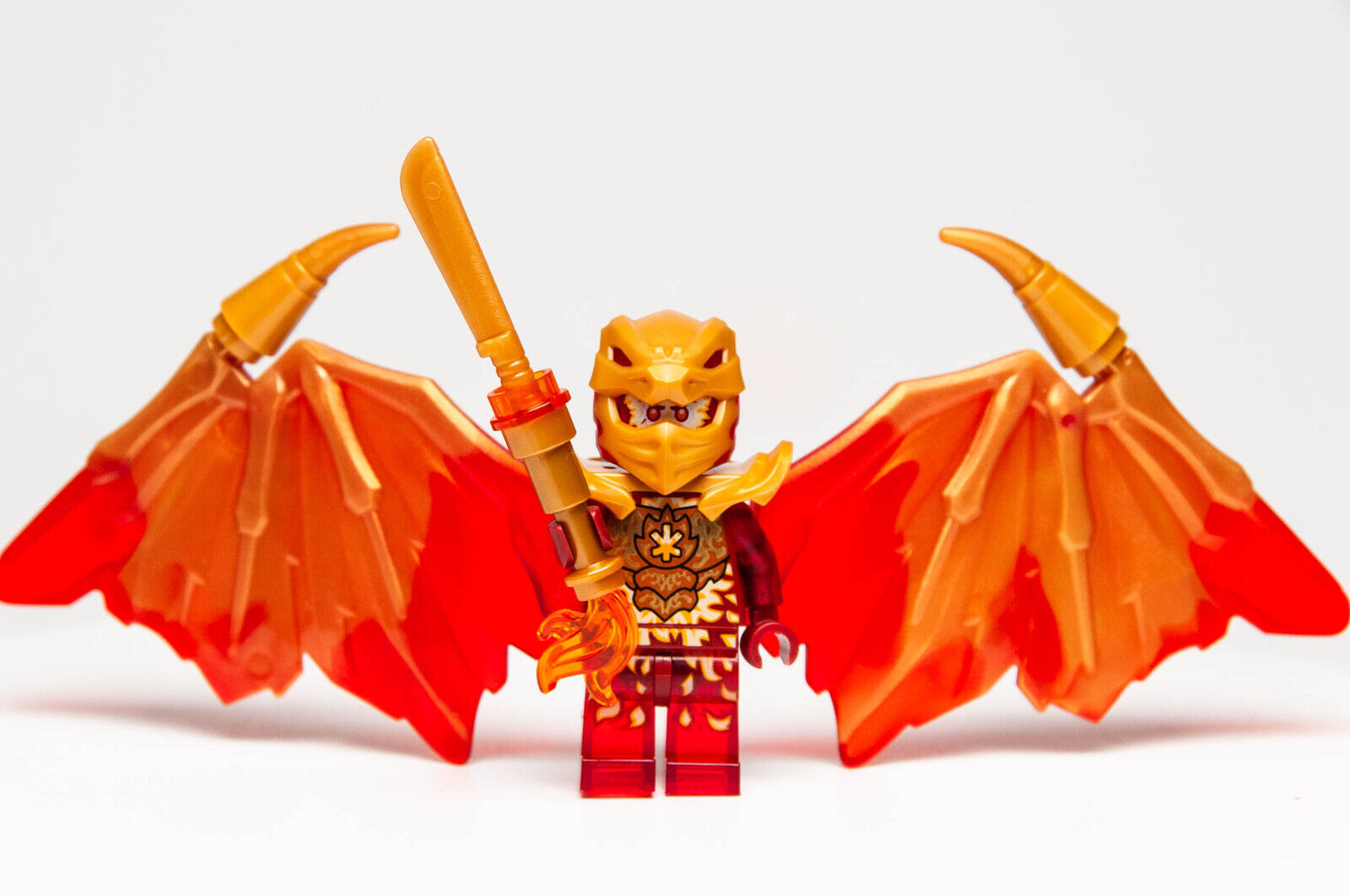 New Lego Ninjago Crystallized Minifigure: Golden Dragon Kai (njo757) 7