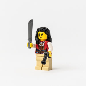 New LEGO Lady Anchor Minifigure w/ Weapons - Pirates of Barracuda Bay