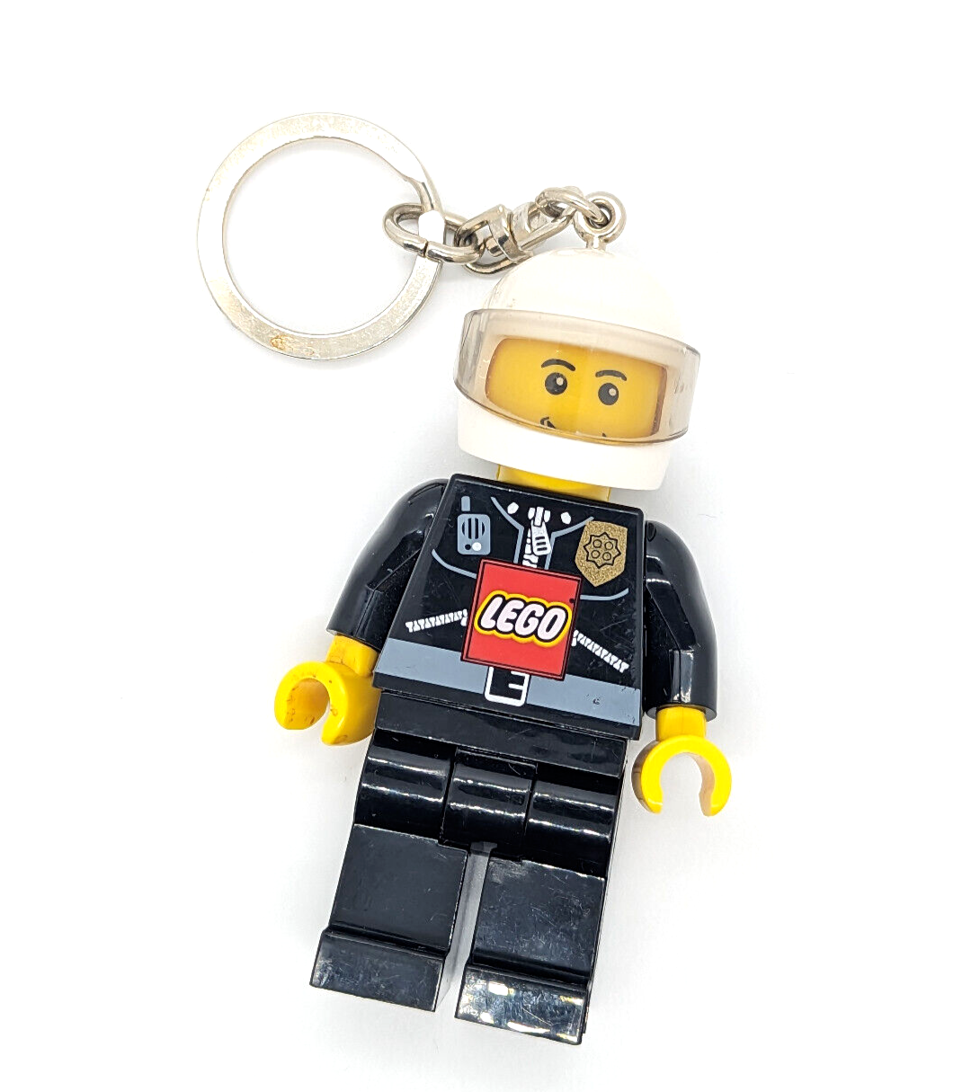 Lego Minifigure LED Keychain, Police Officer Mini Torch, 3" Tall
