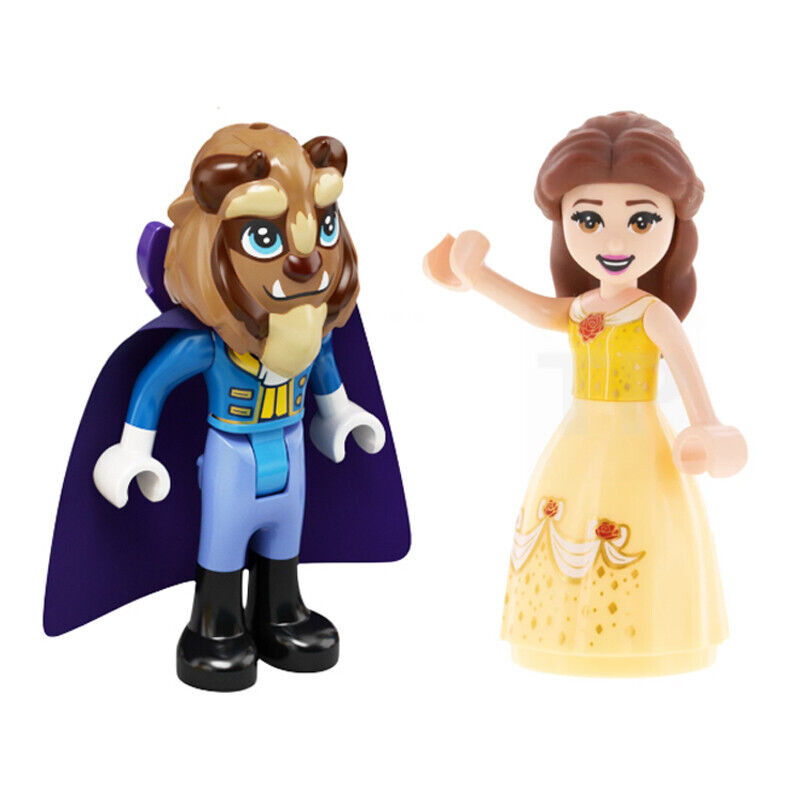 New LEGO Disney Princess Minifigure - Belle, Blue Dress (dp131) 43196