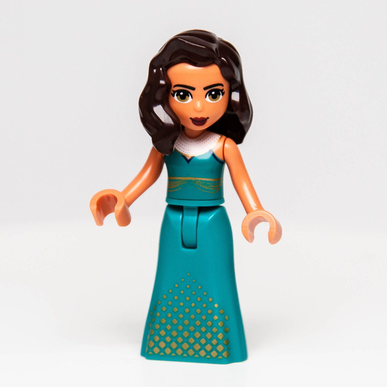 NEW Lego Friends Minifigure - Amelia w/ Gold Squares on Skirt (frnd451