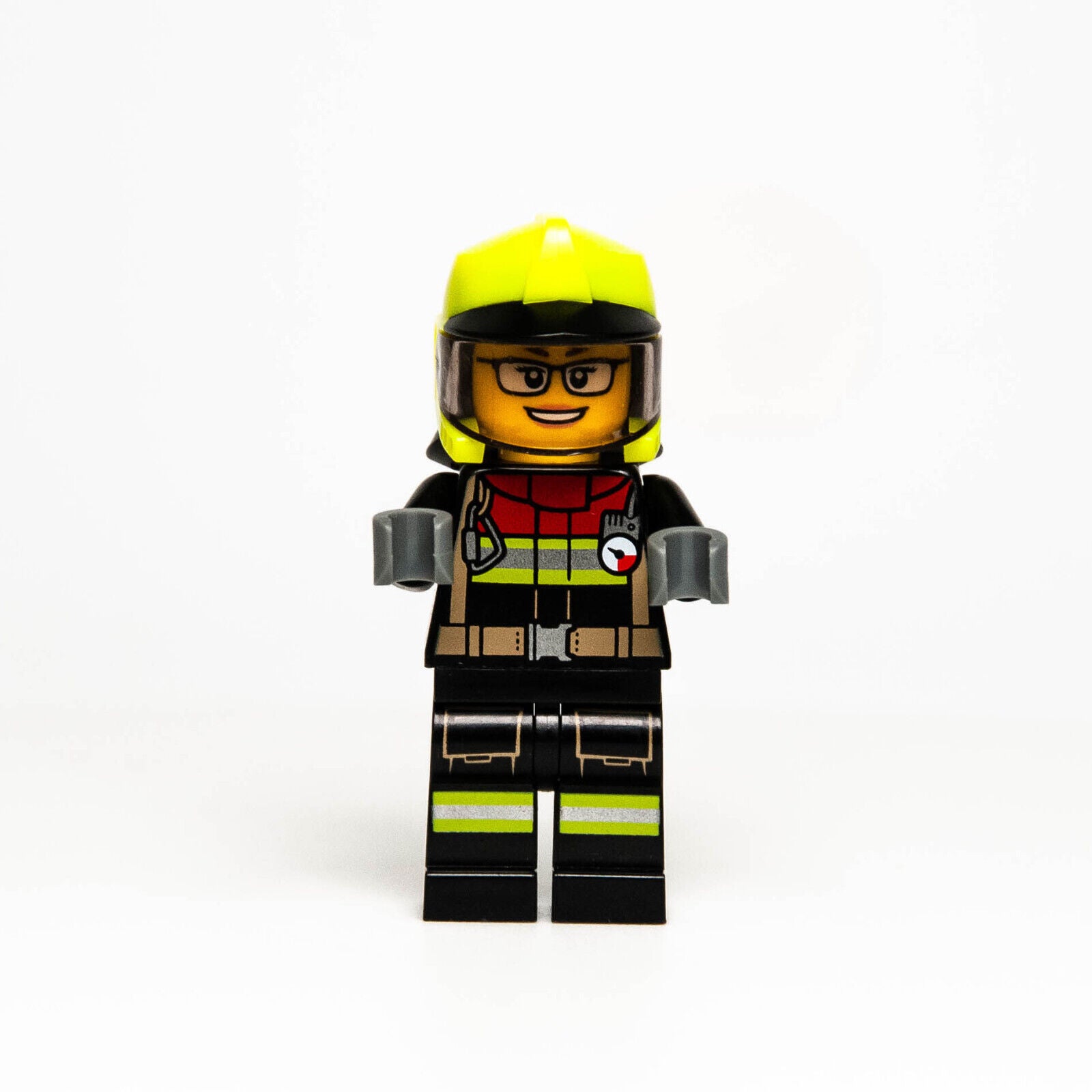 LEGO Fire Fighter Minifigure - City Town - 60393 (cty1544) Female Helm