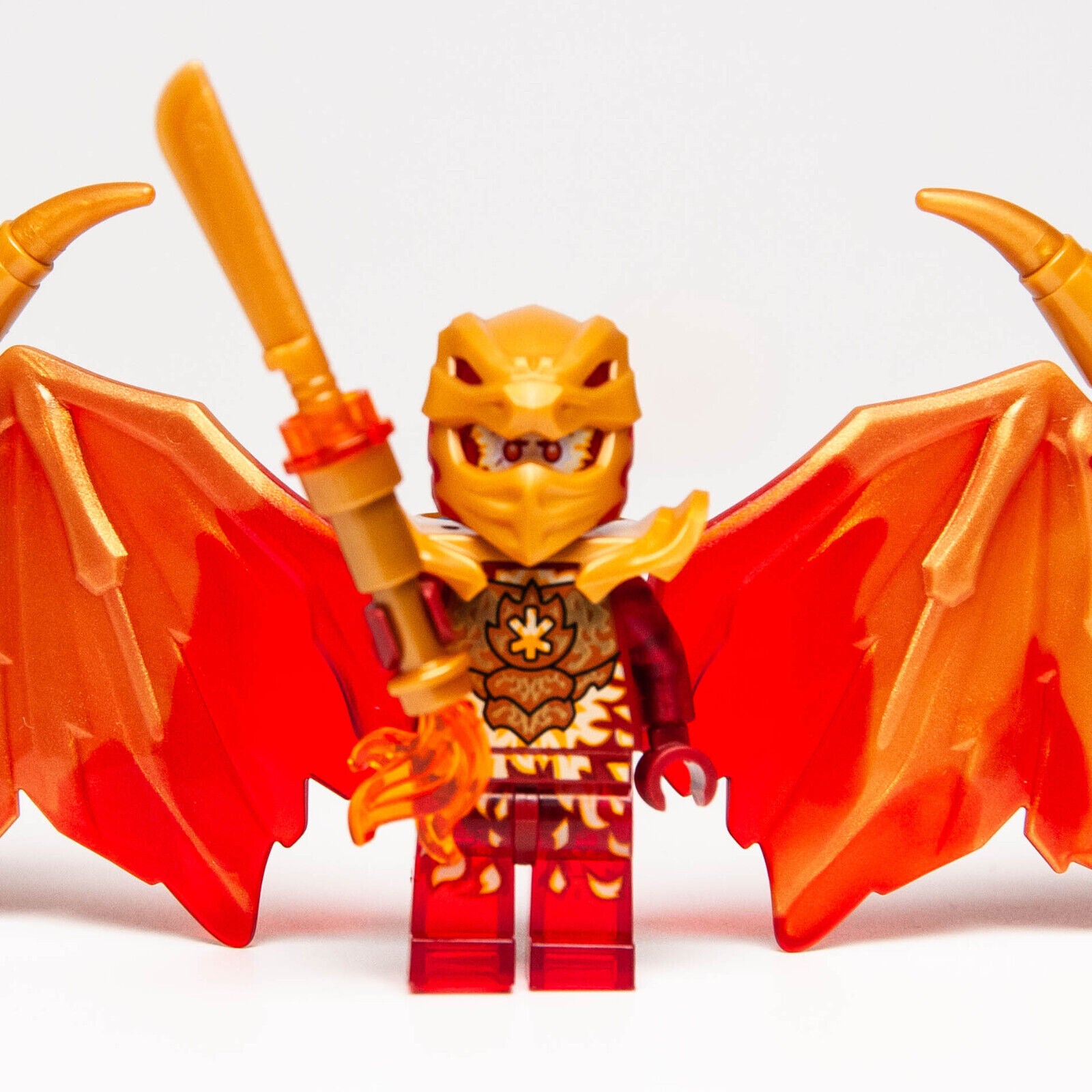 New Lego Ninjago Crystallized Minifigure: Golden Dragon Kai (njo757) 7