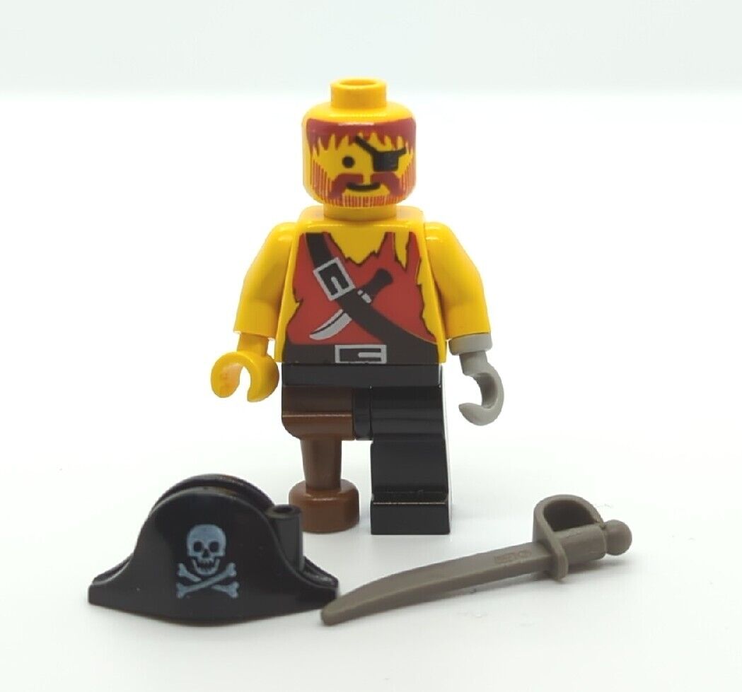 LEGO Pirate Minifigure w/ Sword, Peg Leg (pi022) Enchanted Island 6278