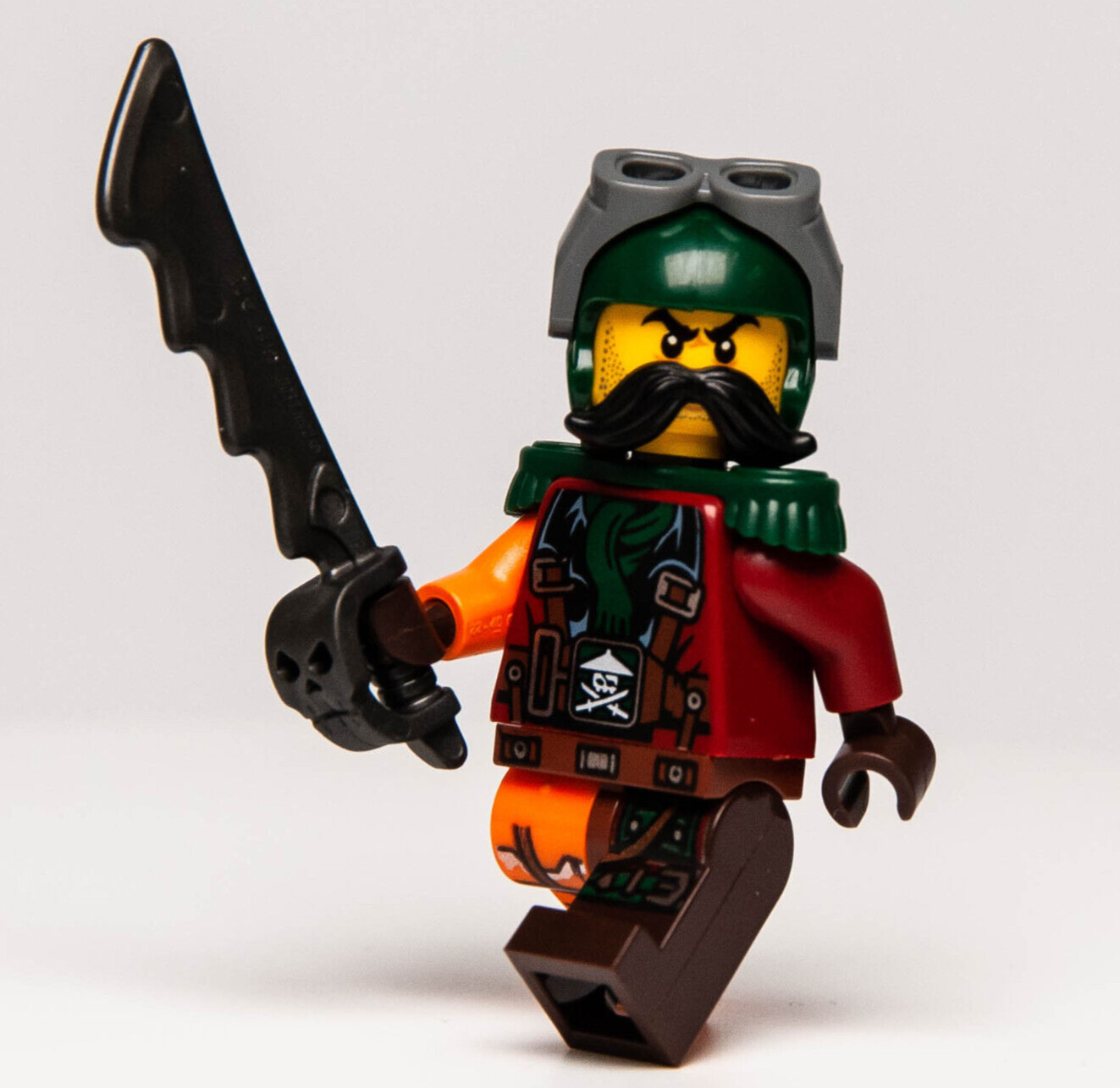 LEGO Ninjago Pirate Minifigure - Flintlocke w/ Epaulettes (njo197) Sky