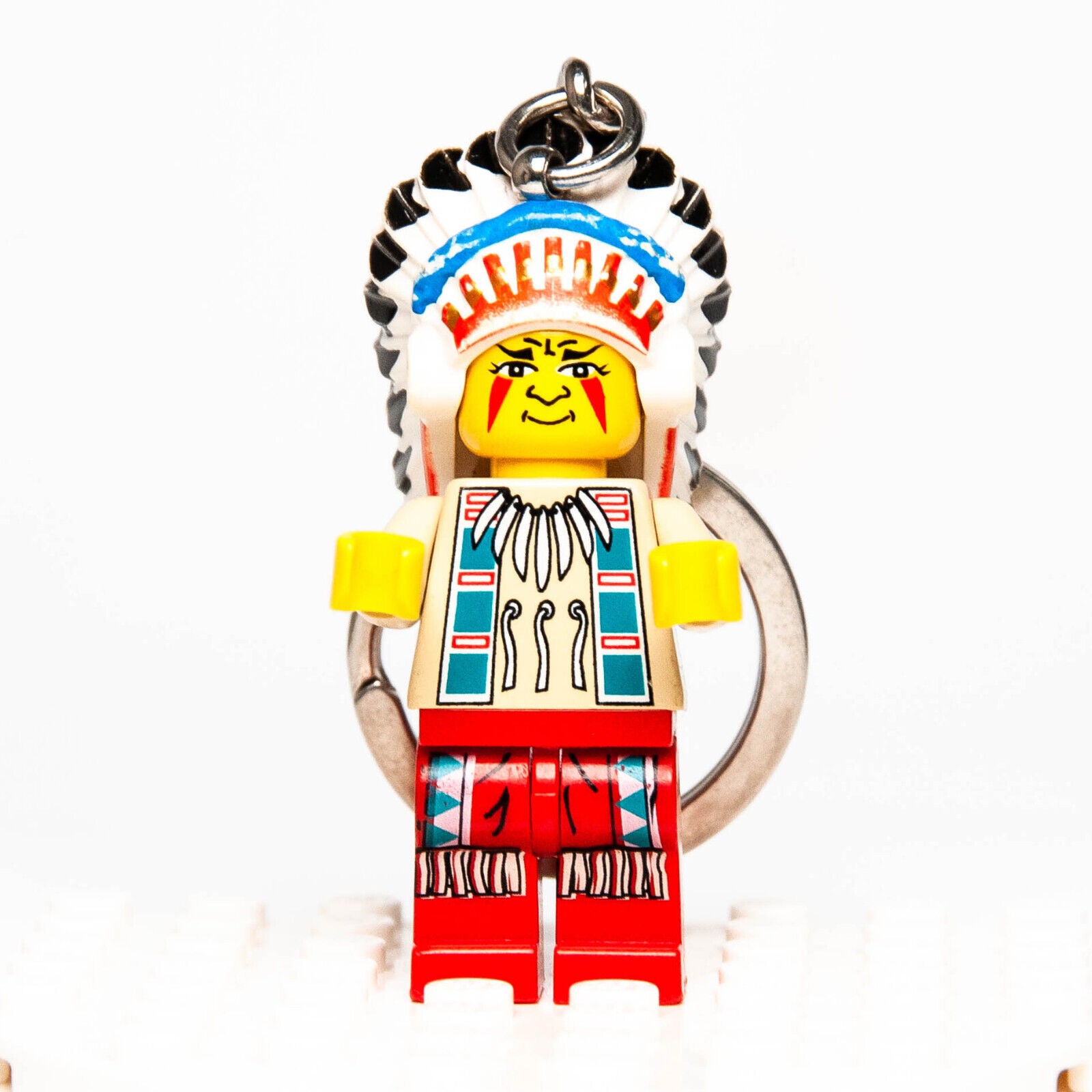 LEGO Indian Chief Minifigure Key Chain Indian Western Native American