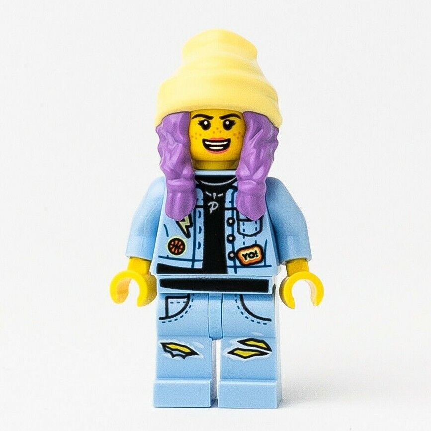 New LEGO Parker L. Jackson - Denim Jacket with Beanie Minifigure - (hs
