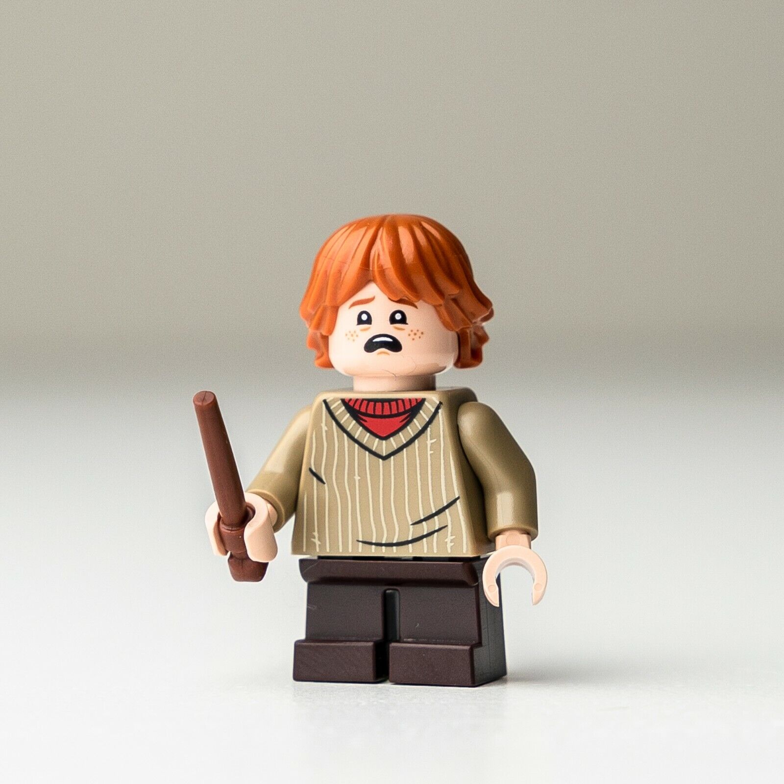 New LEGO Ron Weasley (Dark Tan Sweater) Minifigure - 4 Privet Drive (h