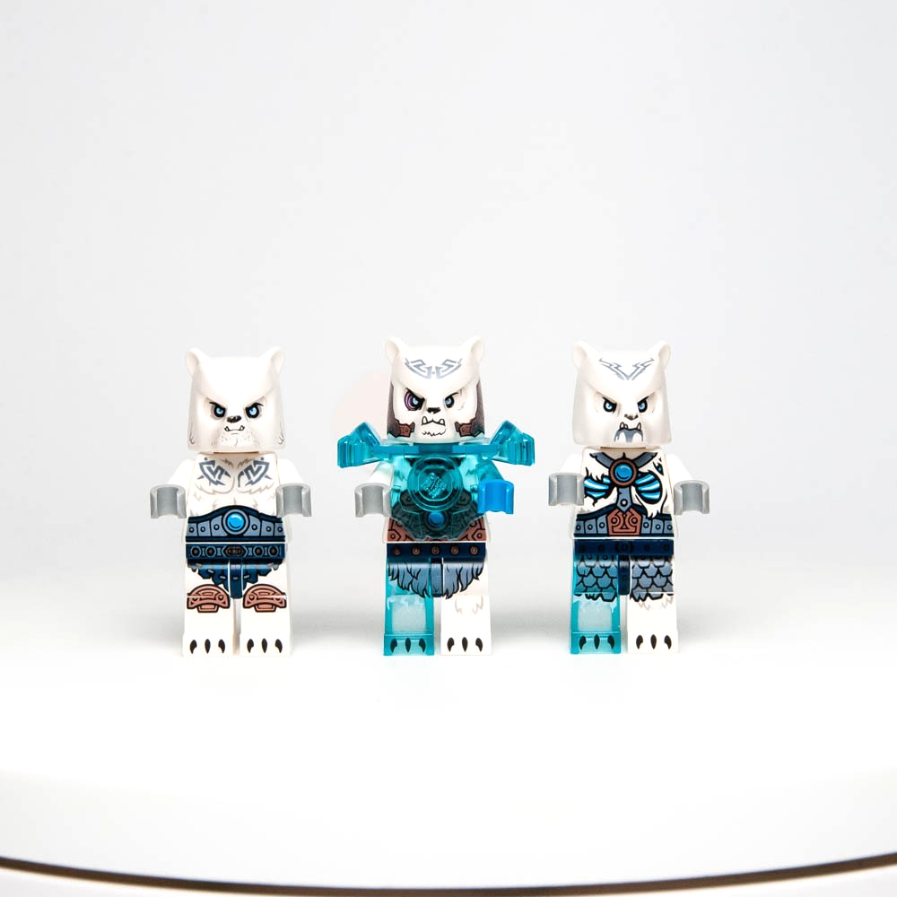 Lego Chima Minifigure Lot - Ice Bear Tribe Pack 70230 - Warrior Ice lo