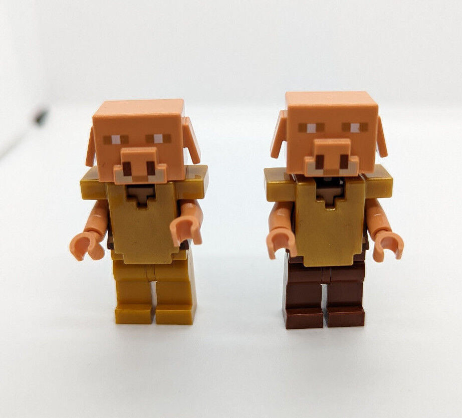 (Lot of 2) NEW Lego Minecraft Piglin Minifigures 21168 (min096 min097)