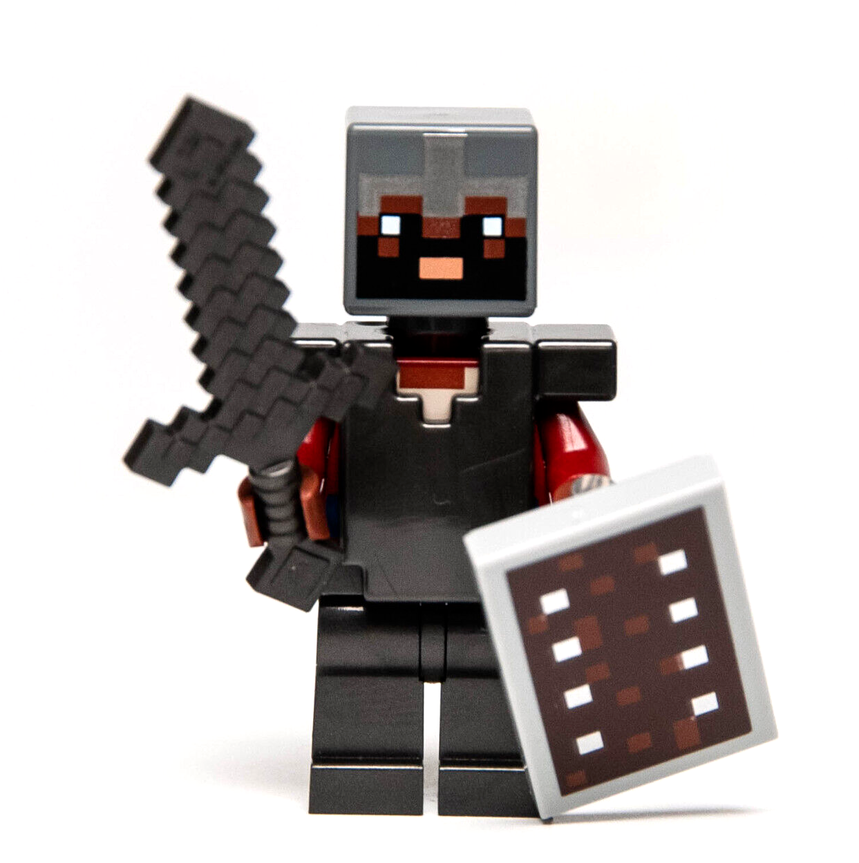 New LEGO Minecraft Minifigure: Netherite Knight (min147) Deep Dark Bat