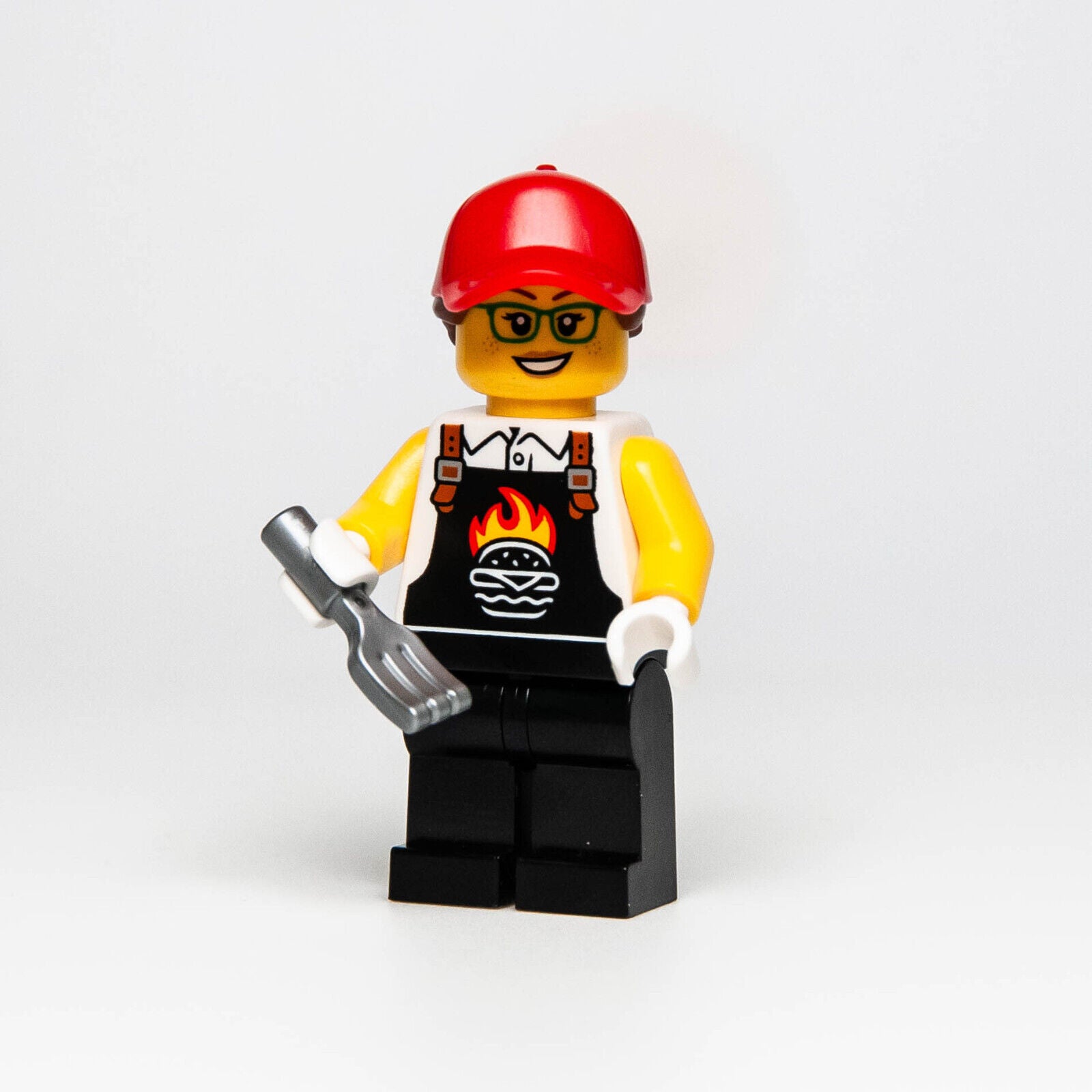 NEW LEGO City Minifigure - Burger Food Truck Vendor (twn495) 60404