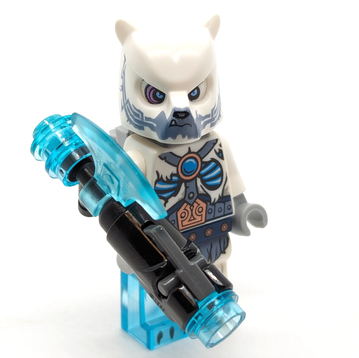 Lego Chima Minifigure Iceklaw (loc154) Freeze Cannon Ice Bear Tribe 70