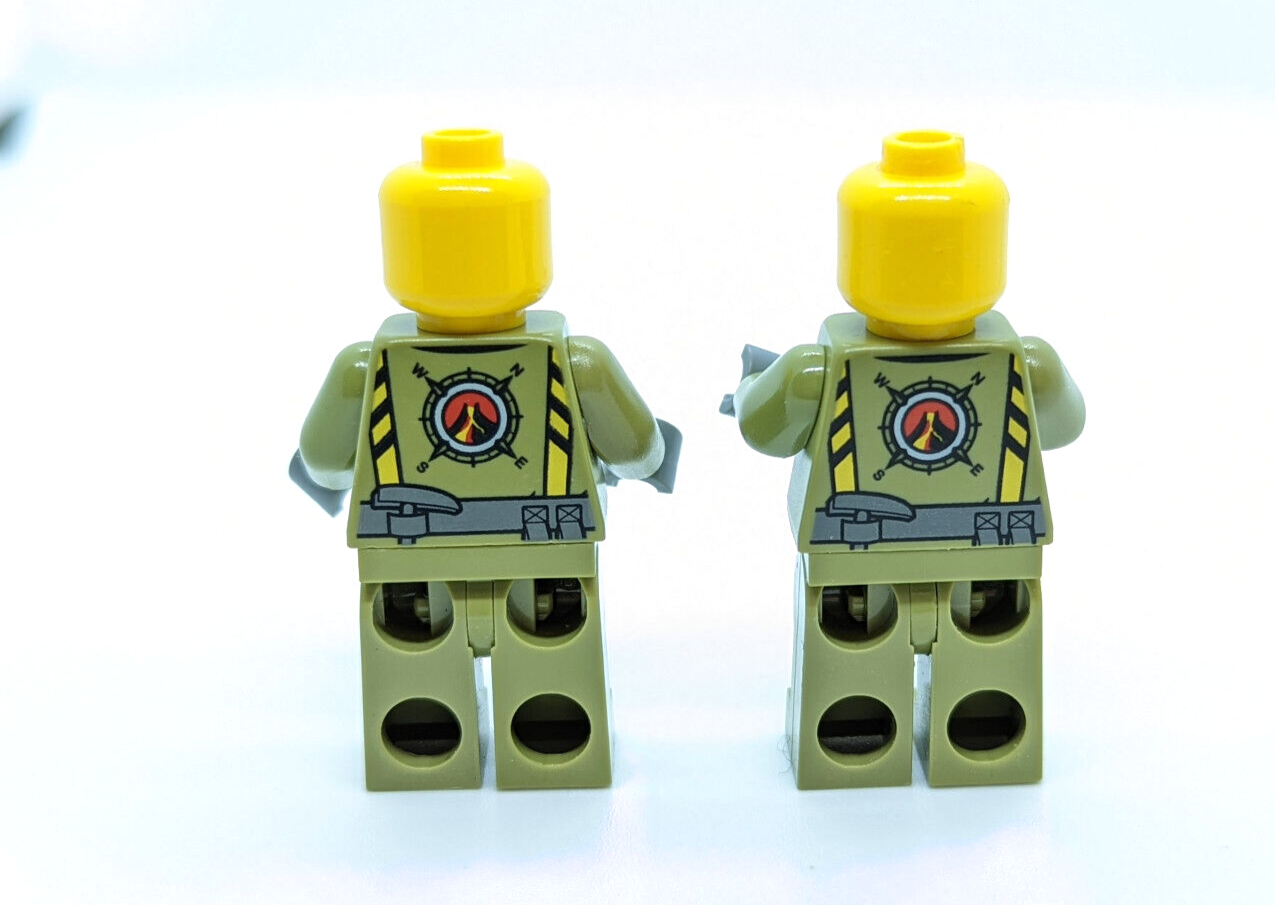 LEGO City Volcano Explorer Minifigures Lot (cty0681 cty0686 ) w/ Bould
