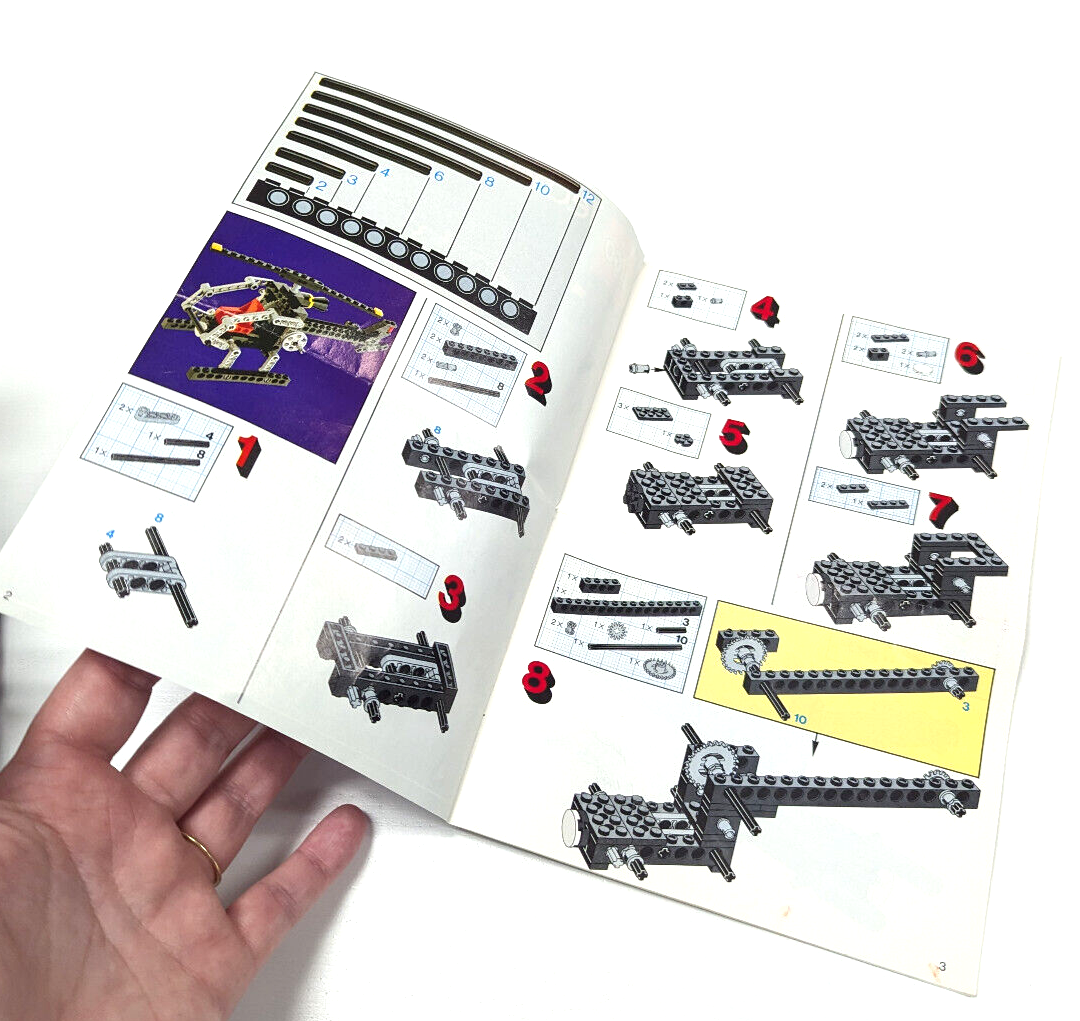 Vintage Lego Technic Airport 8825 - NIGHT CHOPPER - Complete w/ Manual