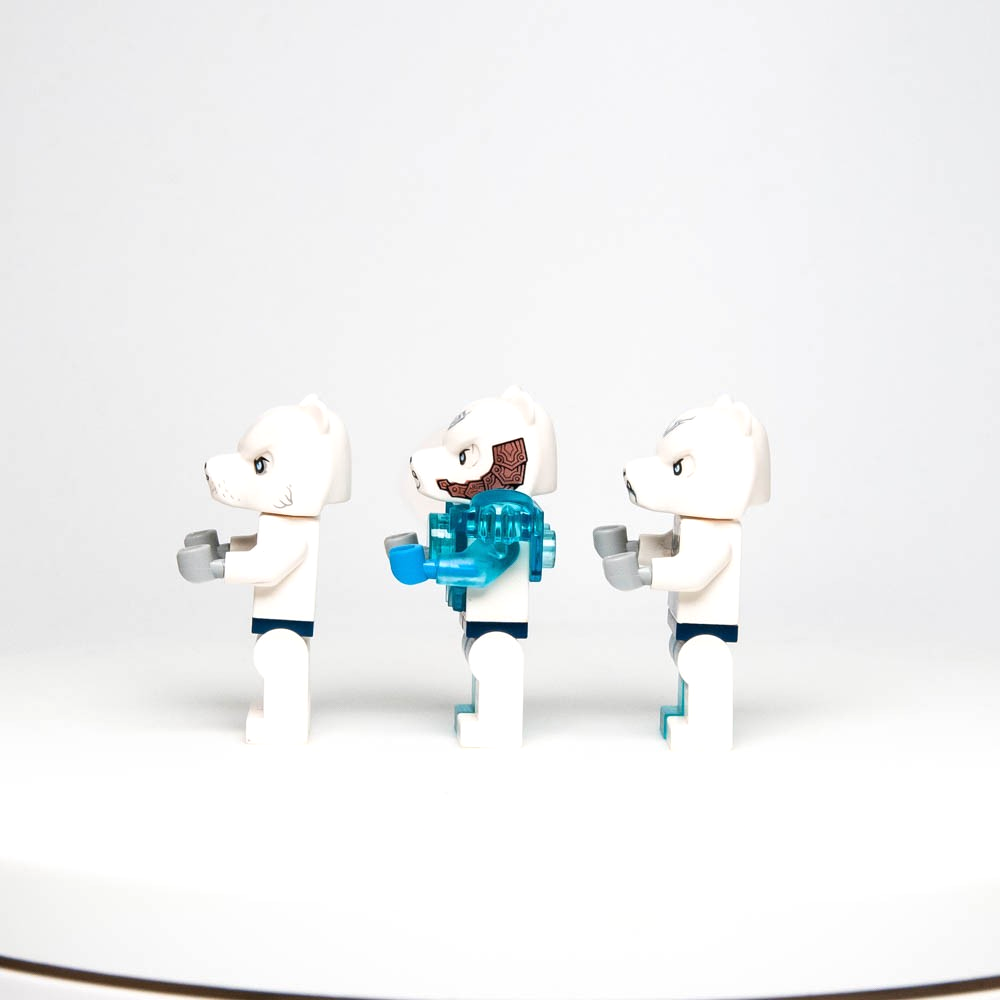 Lego Chima Minifigure Lot - Ice Bear Tribe Pack 70230 - Warrior Ice lo