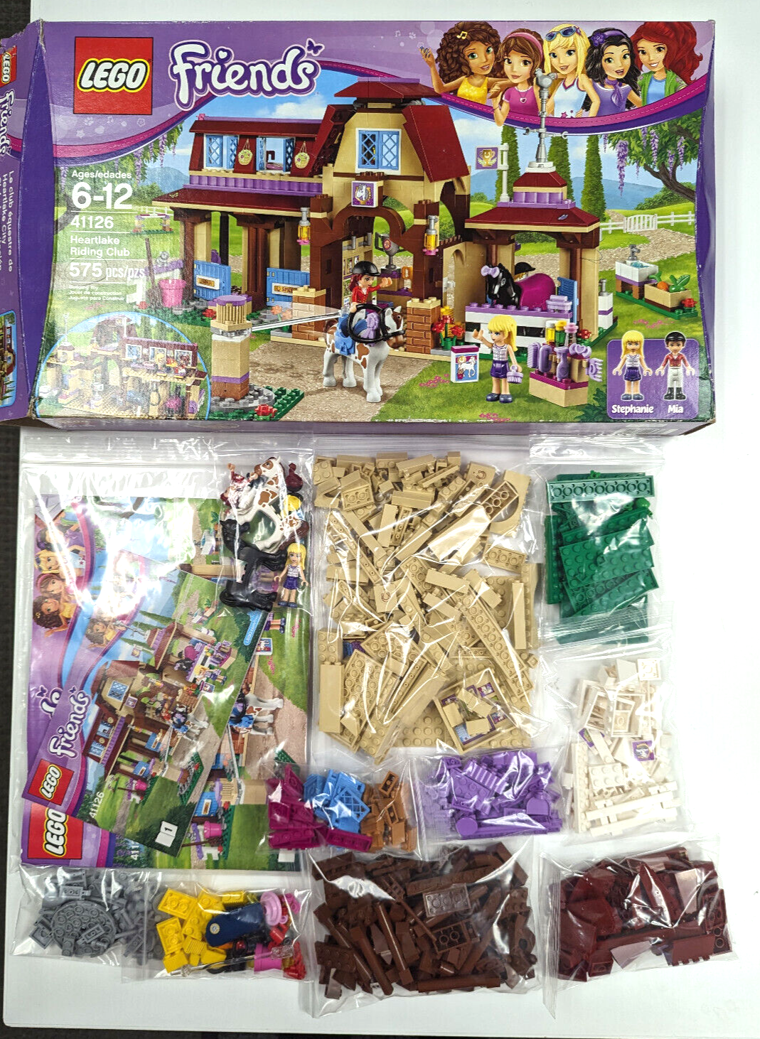 LEGO Friends Heartlake Riding Club 41126 Horse Stables 100% Complete B