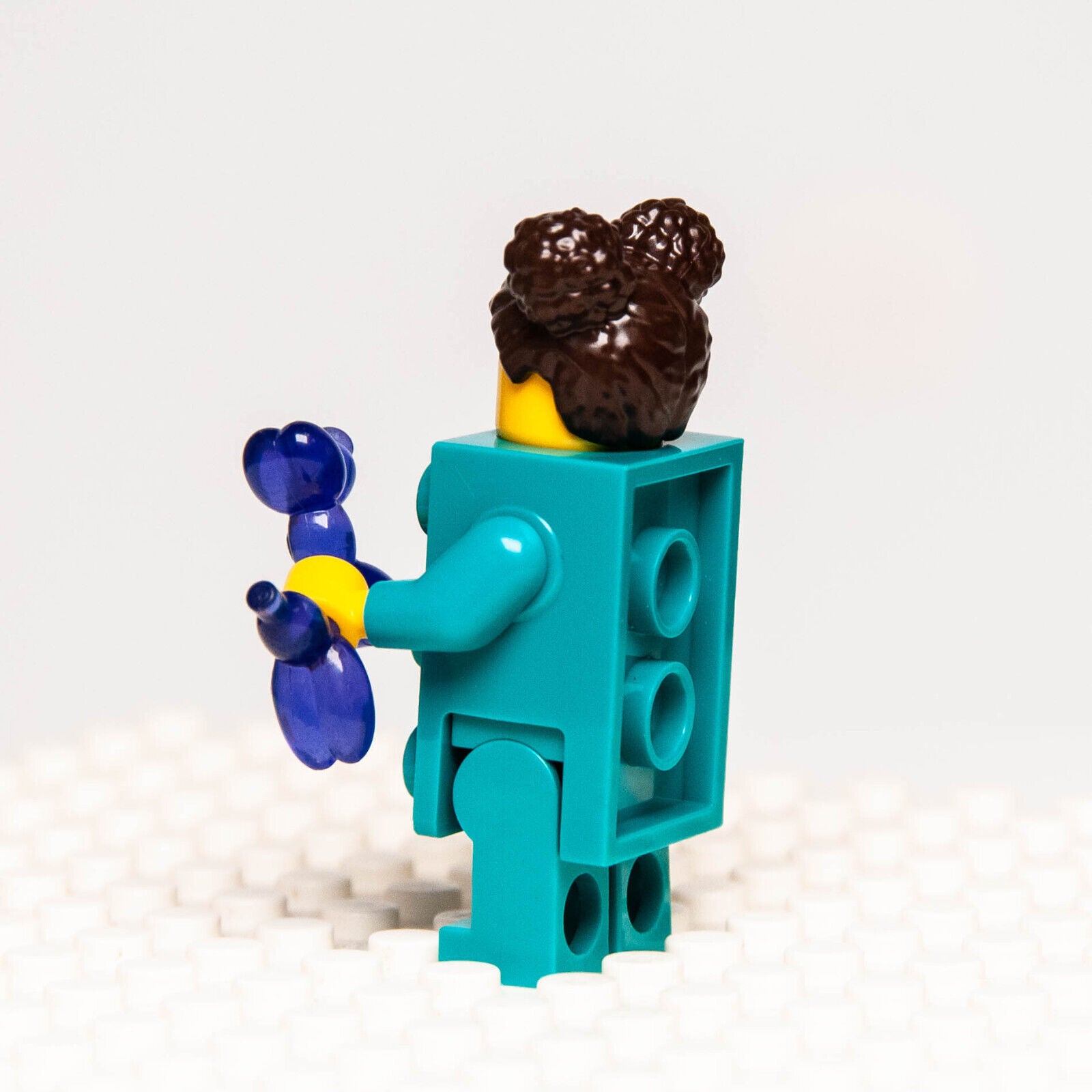 New Lego 2021 BAM Minifig Turquoise Brick Costume Suit Girl, Purple Ba