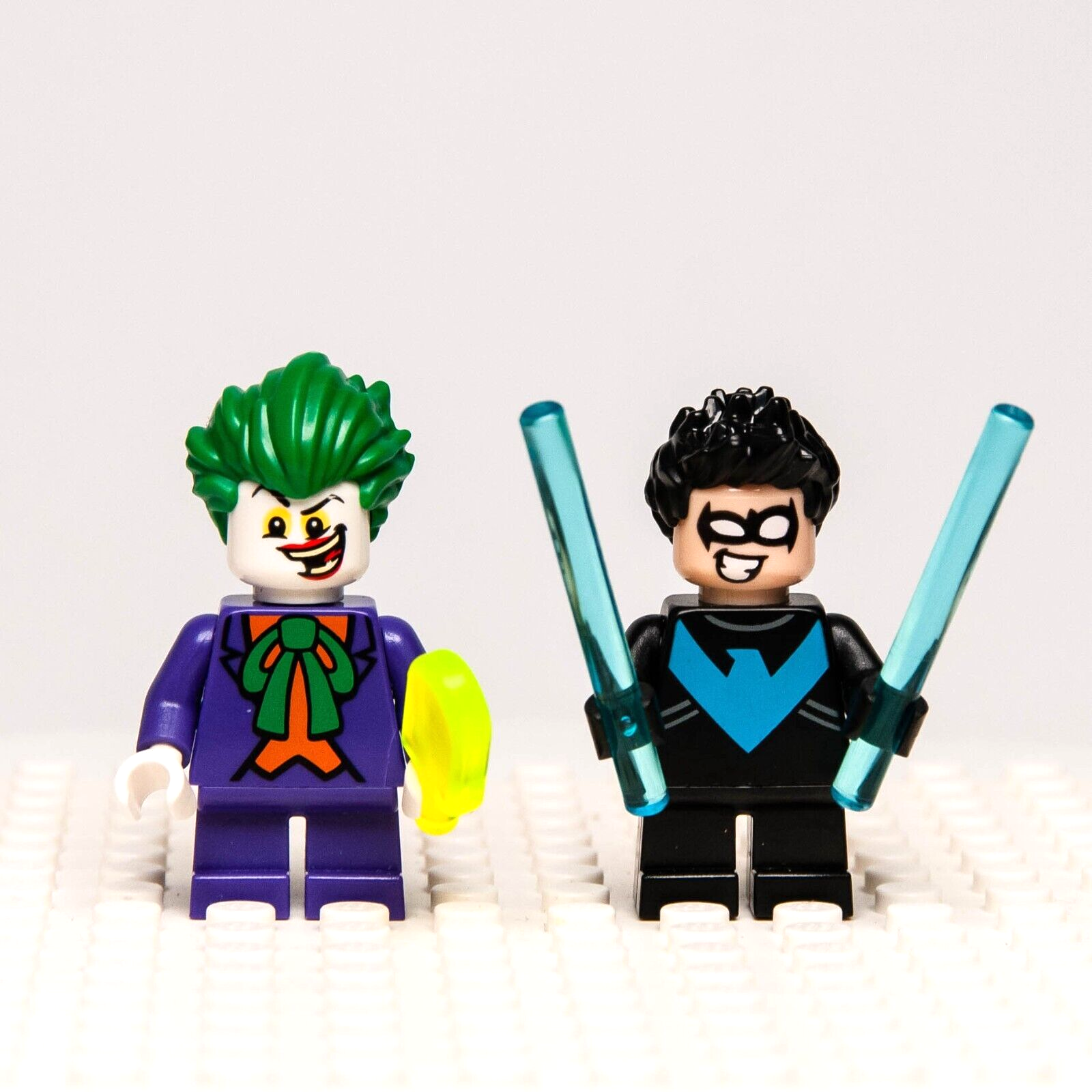 Lego Mighty Micros Minifigures Lot - The Joker & Nightwing 76093 Short