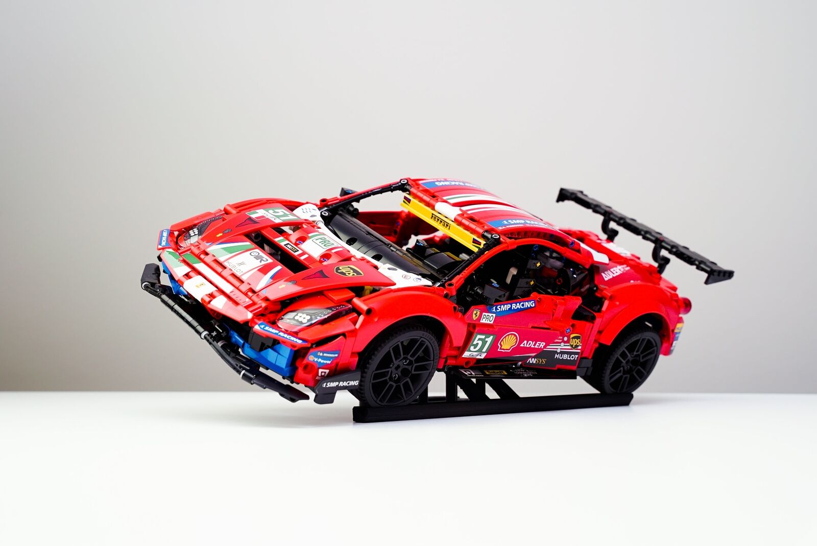 Angled Shelf Display Stand For Lego Cars And Sets