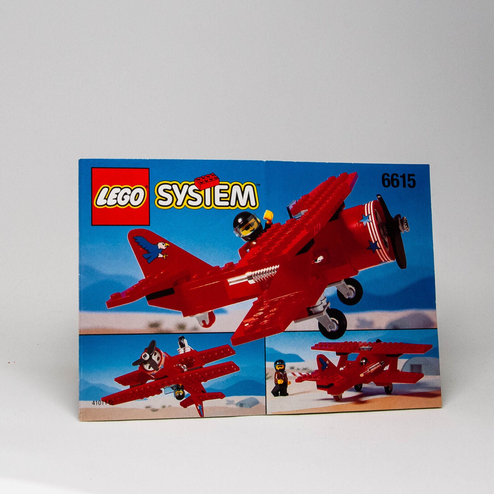 Vintage LEGO 6615 Eagle Stunt Flyer Red Plane 1996 - Complete With Ins