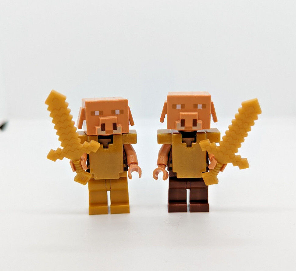 (Lot of 2) NEW Lego Minecraft Piglin Minifigures 21168 (min096 min097)