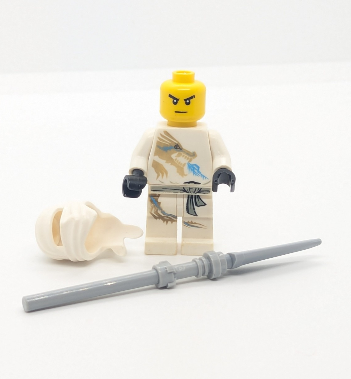 LEGO Ninjago Minifigure - Zane DX *CONDITION* (njo0018) Golden Weapons