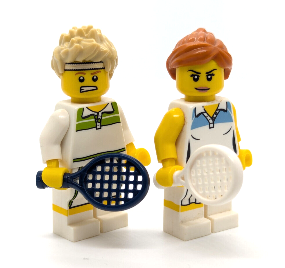 LEGO CMF Minifigure Series Pair - Tennis Player & Ace - Doubles Team